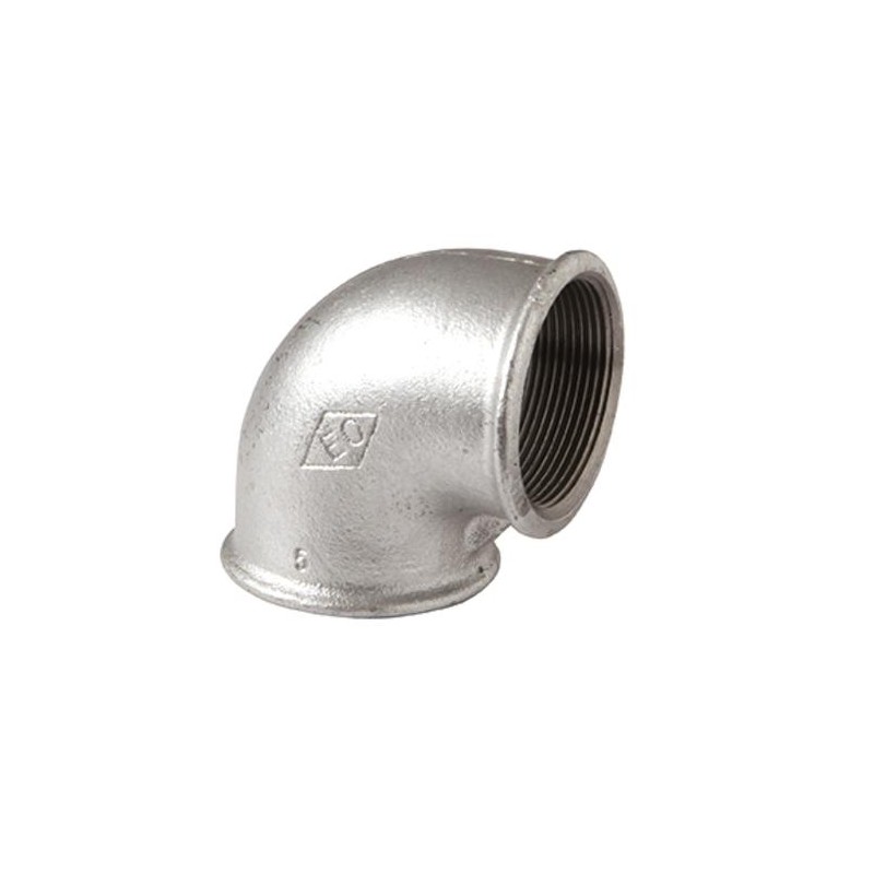 GOMITO FF 3/4 ø 3/4" GHISA MALLEABILE ZINCATA 09005004 ATUSA ITALIA SPA